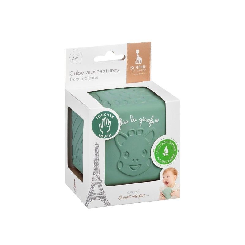 Cube aux textures Sophie la girafe | Woodee